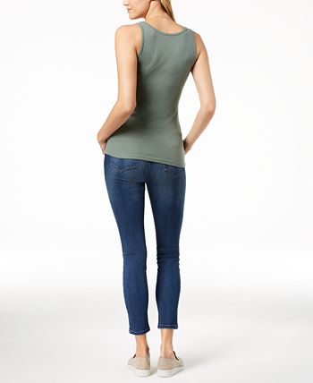 Maison Jules Button-Fly Skinny Jeans, Created for Macy's - Macy's
