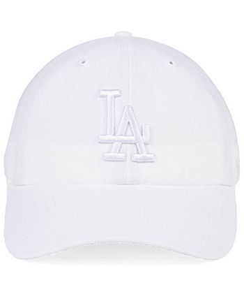 '47 Brand Los Angeles Dodgers White/White CLEAN UP Cap - Macy's