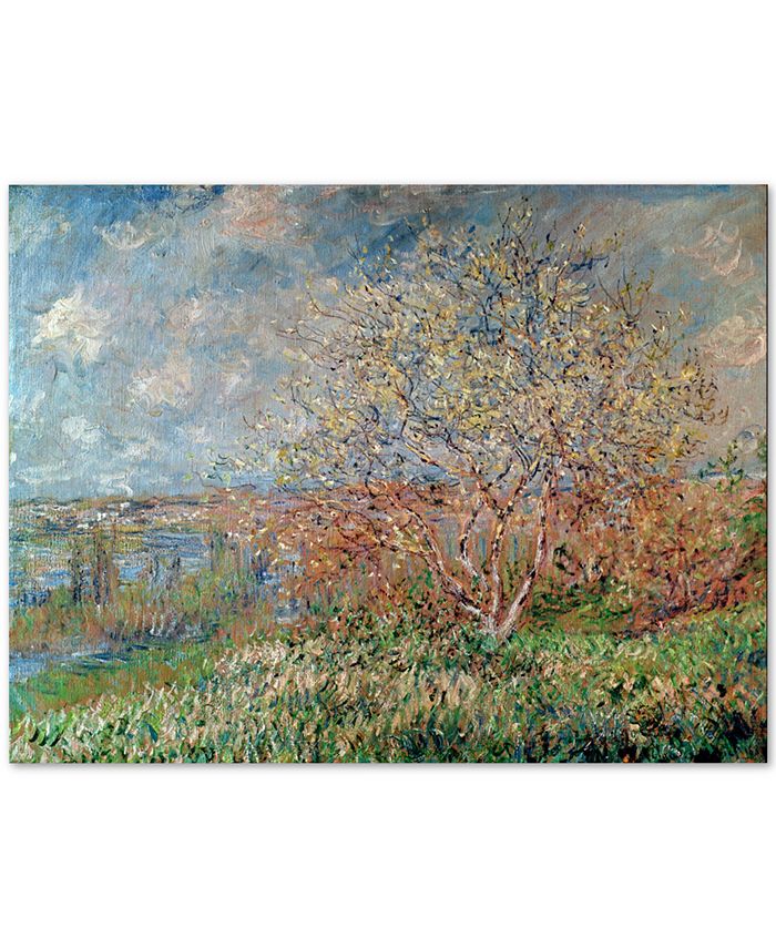 Trademark Global Claude Monet 'Spring 1880' Canvas Wall Art, 24" x 32 ...