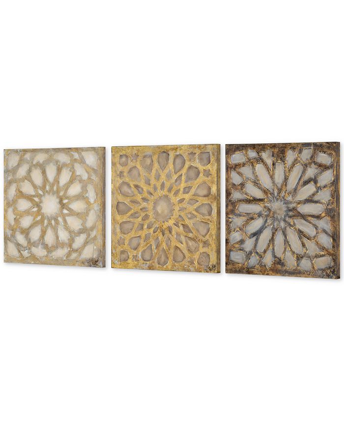 Furniture Ren Wil Cortell 3-Pc. Painting, Quick Ship - Macy's