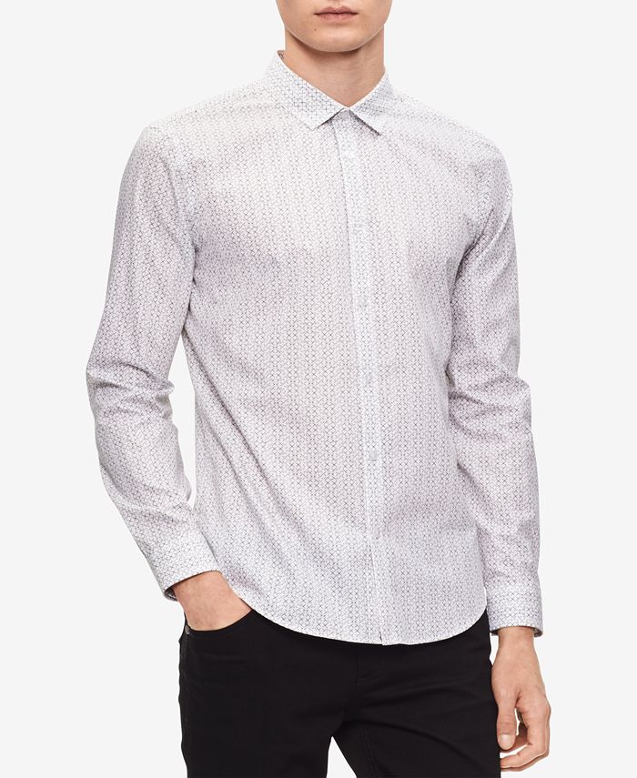 Calvin Klein Men's Chain Link Printed Shirt - Macy's