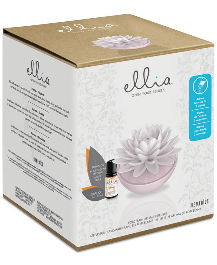 Homedics Ellia Calm Waters Porcelain Aroma Diffuser - Macy's