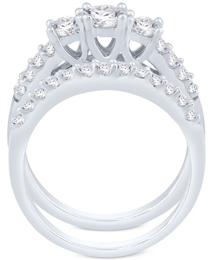 Macy's Diamond Bridal Set (1 ct. t.w.) in 14k White Gold & Reviews ...