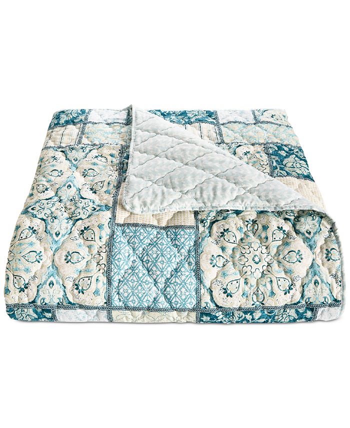Sunham Tricia 5-Pc. Reversible Full/Queen Quilt Set - Macy's