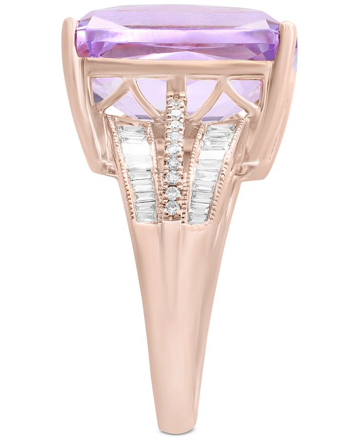 EFFY Collection EFFY® Pink Amethyst (15-1/2 ct. t.w.) & Diamond (3/8 ct ...
