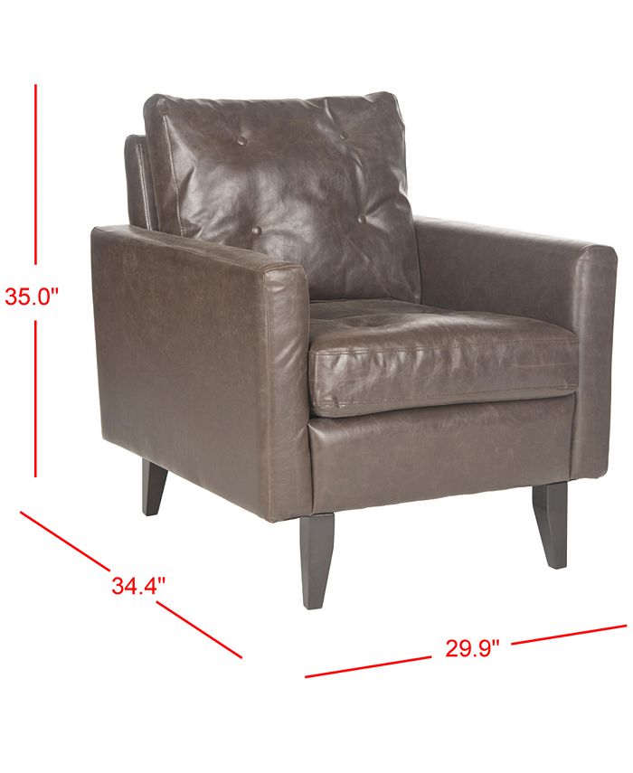 Safavieh Olden Faux Leather Accent Chair - Macy's