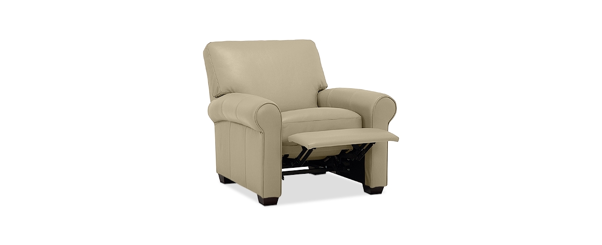 Click here for Orid 36 Leather Roll Arm Pushback Recliner  Create... prices