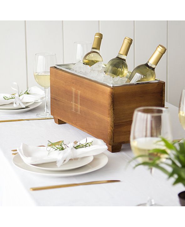 Cathy's Concepts Personalized Wooden Wine Trough & Reviews - Bar & Wine ...