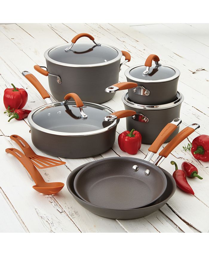 Rachael Ray Cucina 12 Pc Hard Anodized Aluminum Non Stick Cookware Set