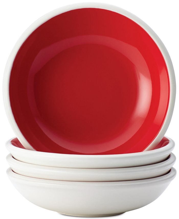 Rachael Ray Rise Red Set of 4 Fruit Bowl Sets - Macy's
