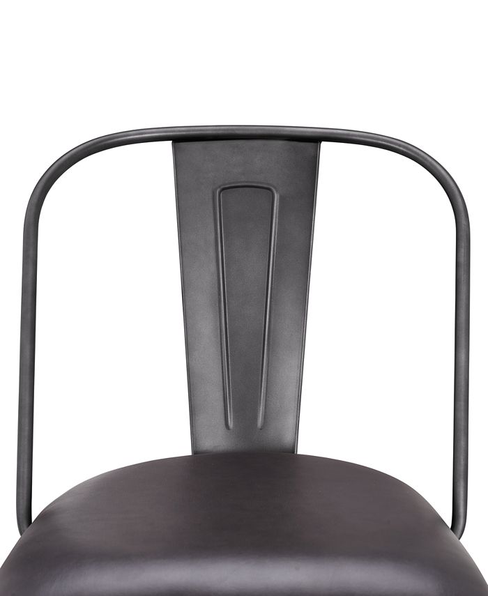 Samuel Lawrence Graphite Swivel Bar Stool, Quick Ship - Macy's