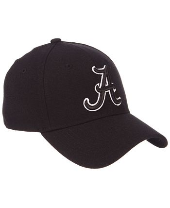 Zephyr Alabama Crimson Tide Black/White Stretch Cap - Macy's