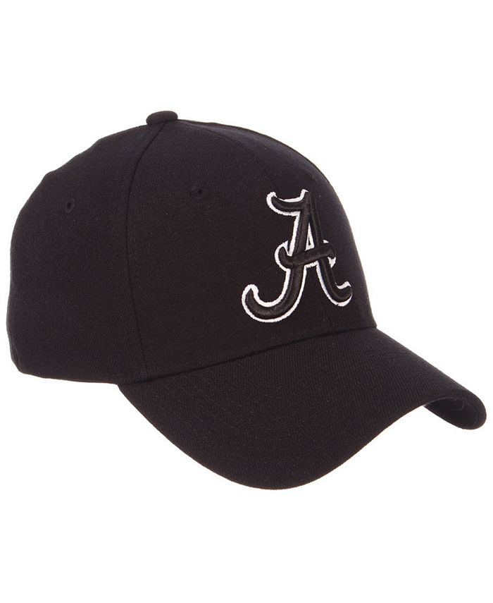 Zephyr Alabama Crimson Tide Black/White Stretch Cap - Macy's