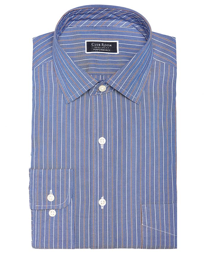 Club Room Mens Classic Regular Fit Stretch Wrinkle Resistant Pinpoint