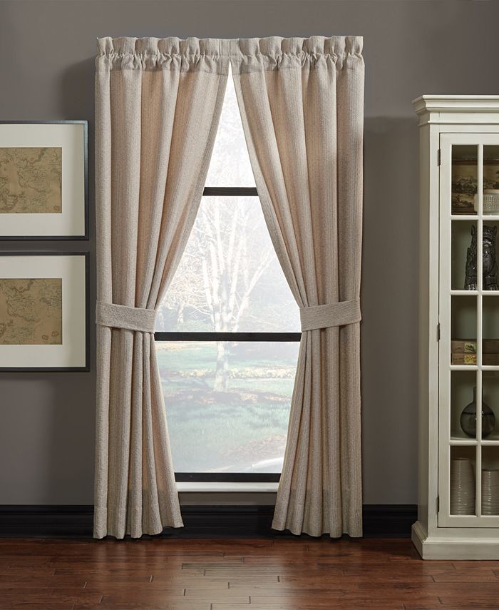 Croscill Nerissa Pole Top Window Panel Pair with Tiebacks - Macy's