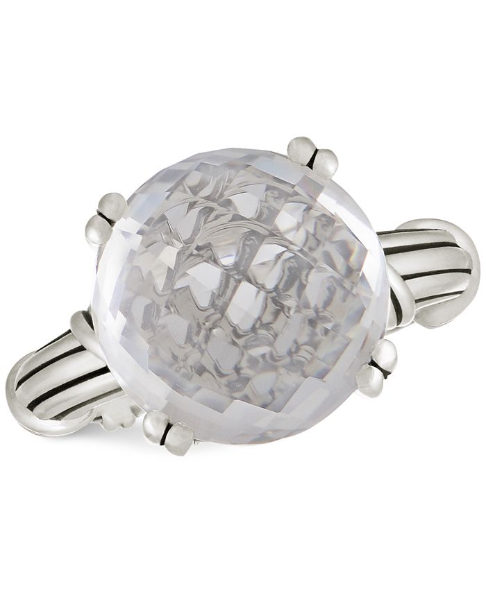 Peter Thomas Roth Rock Crystal Ring in Sterling Silver - Macy's