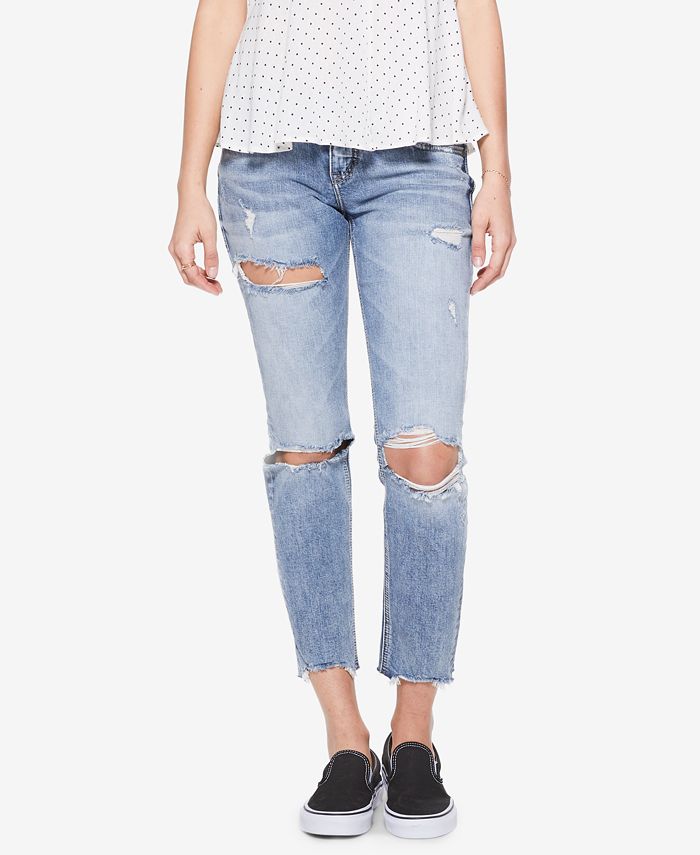 Silver Jeans Co. Sam Ripped Boyfriend Jeans - Macy's