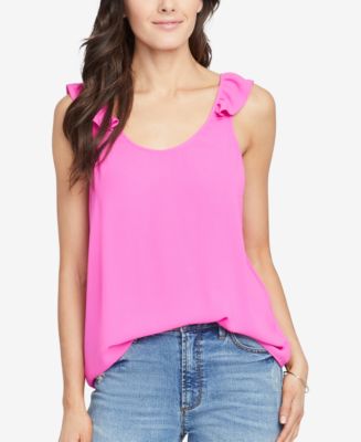 RACHEL Rachel Roy Lia Ruffled-Strap Tank Top, Created for Macy's - Macy's