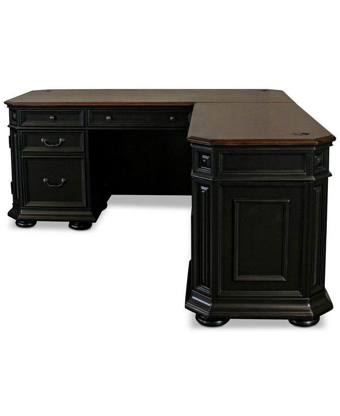 Furniture Beekman Home Office Left Return Desk - Macy's