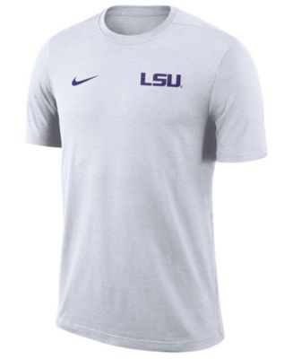 Nike Men's LSU Tigers Dri-Fit Coaches T-Shirt - Macy's
