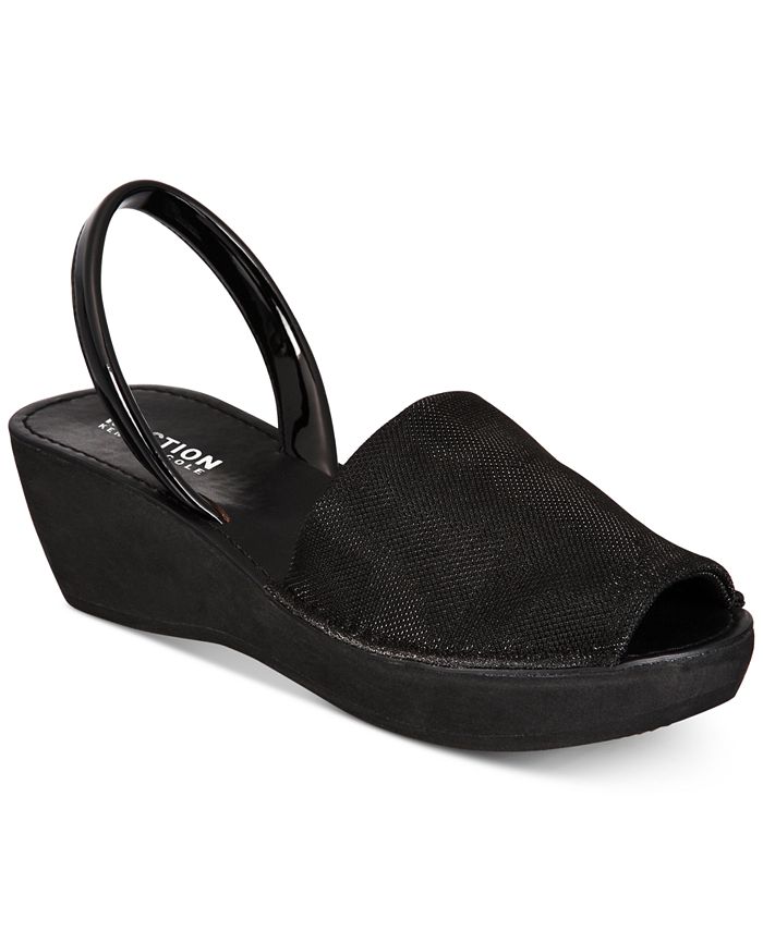 Kenneth Cole Reaction Women's Fine Glass Platform Wedge Sandals - Macy's