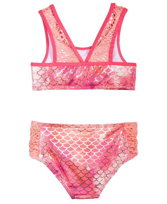 Penelope Mack Toddler Girls 2-Pc. Printed Flounce Bikini - Macy's