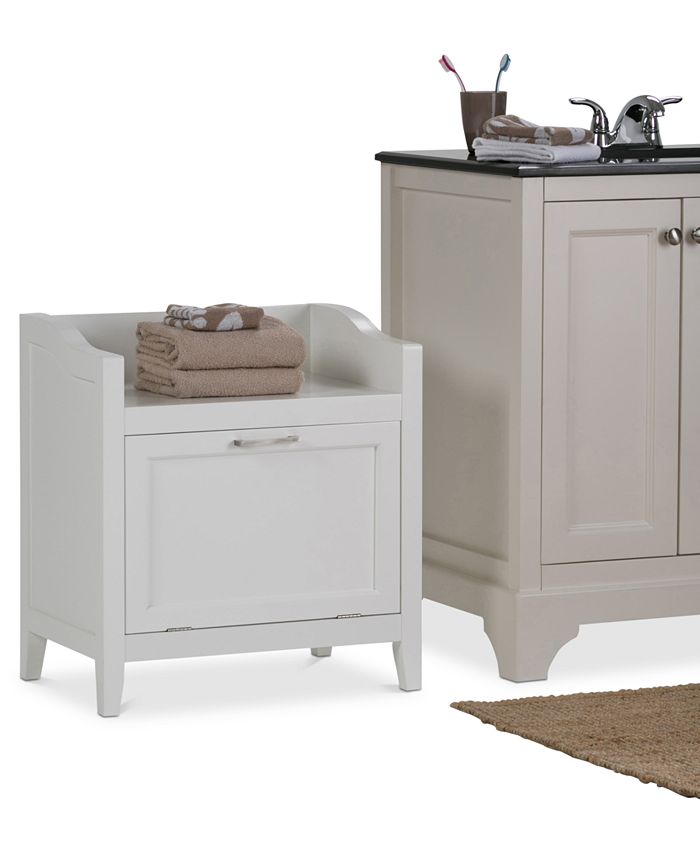 Simpli Home Hayde Storage Hamper Bench - Macy's