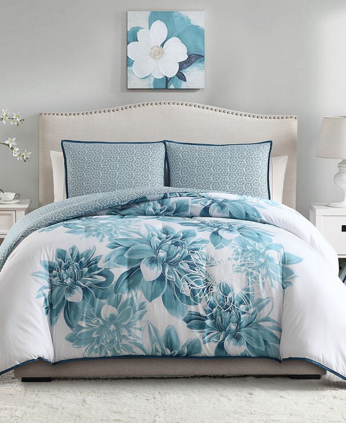 Ellison First Asia Brooklyn 3-Pc. Full/Queen Comforter Set - Macy's