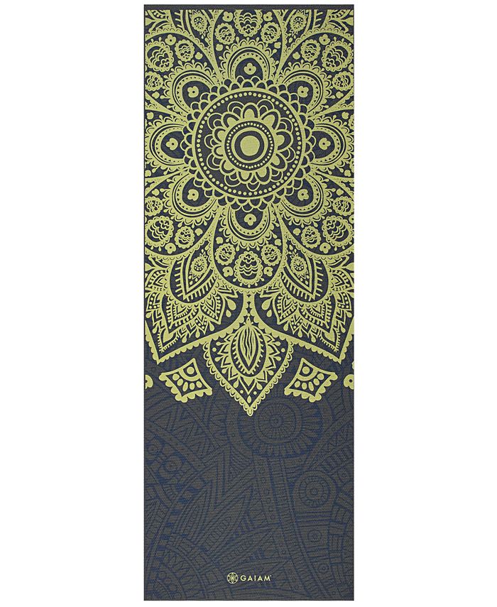 Gaiam Printed 6mm Yoga Mat - Macy's