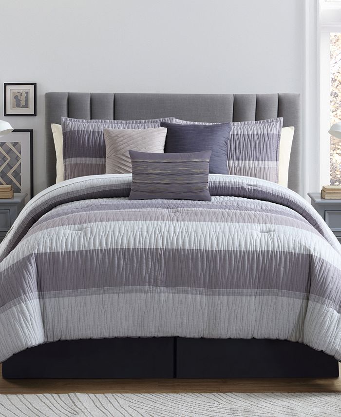 Ellison First Asia York 7-Pc. Queen Comforter Set - Macy's