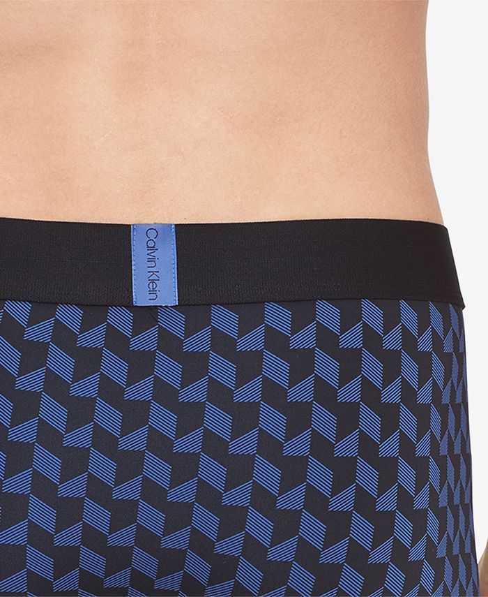 Calvin Klein Men's Bold Accent Printed Microfiber Boxer Briefs ...