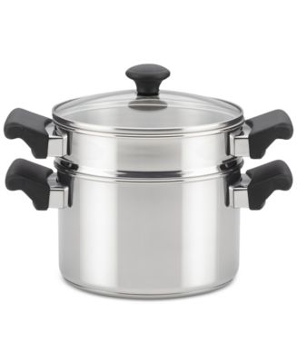 Farberware Classic Traditions Stainless Steel Stack 'N' Steam 3-Qt ...