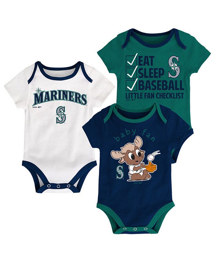 Outerstuff Seattle Mariners Play Ball 3-Piece Set, Infants (12-24 ...