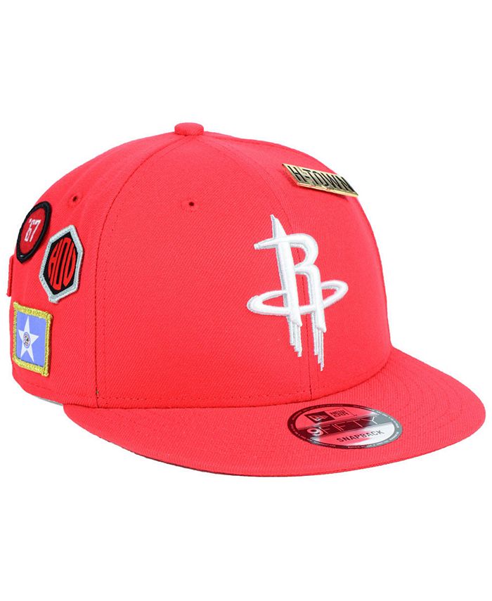 New Era Houston Rockets On-Court Collection 9FIFTY Snapback Cap - Macy's