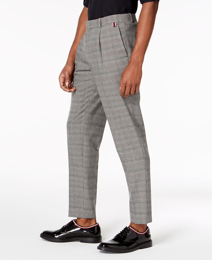 INC International Concepts I.N.C. Men's Slim Tapered-Fit Stretch Plaid ...