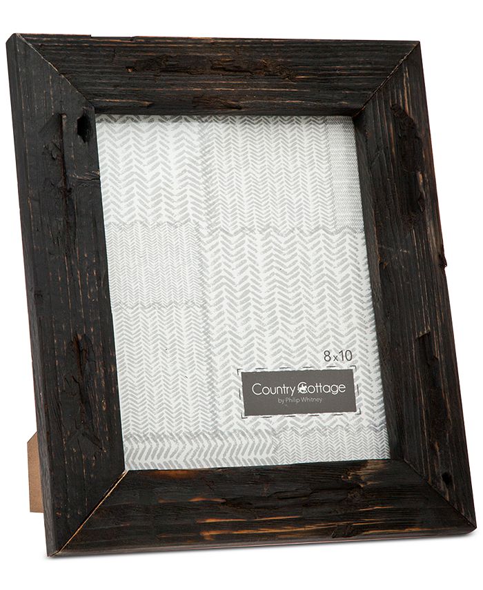 Philip Whitney Godinger 8" x 10" Black Barn Picture Frame - Macy's