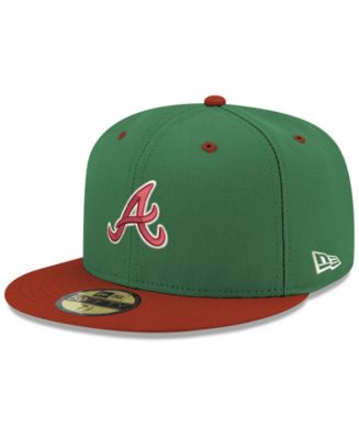 New Era Atlanta Braves Green Red 59FIFTY FITTED Cap - Macy's