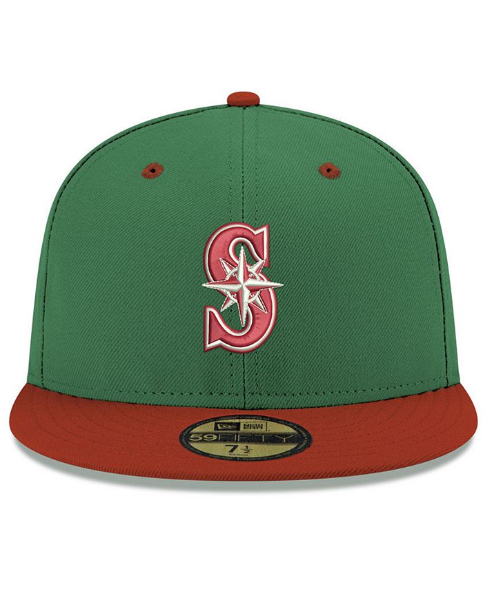 New Era Seattle Mariners Green Red 59FIFTY FITTED Cap - Macy's