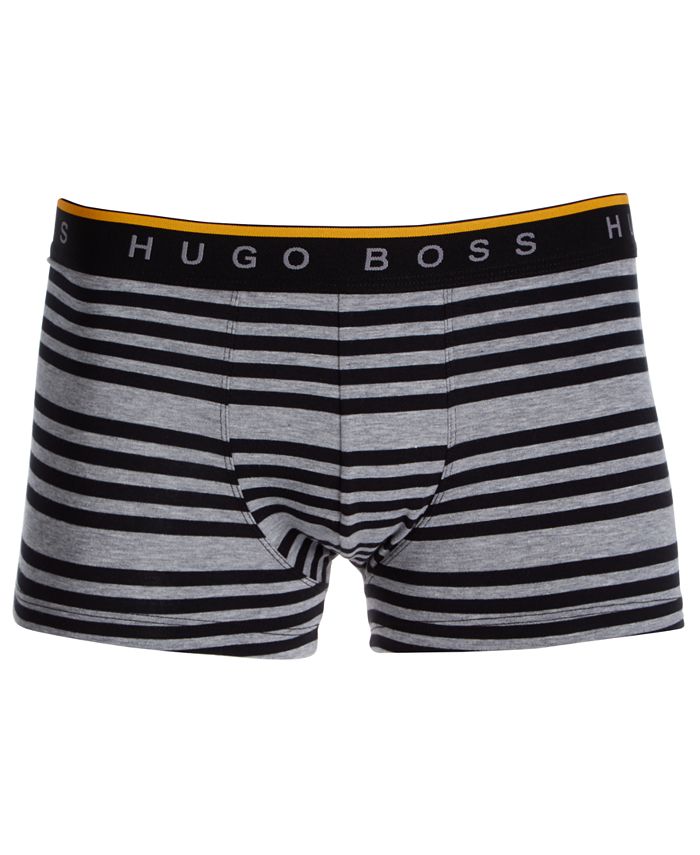 Hugo Boss BOSS Men's Stretch Striped Trunks - Macy's