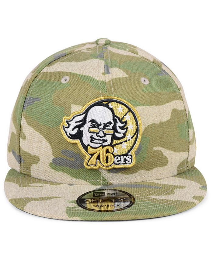 New Era Philadelphia 76ers Combo Camo 9FIFTY Snapback Cap - Macy's