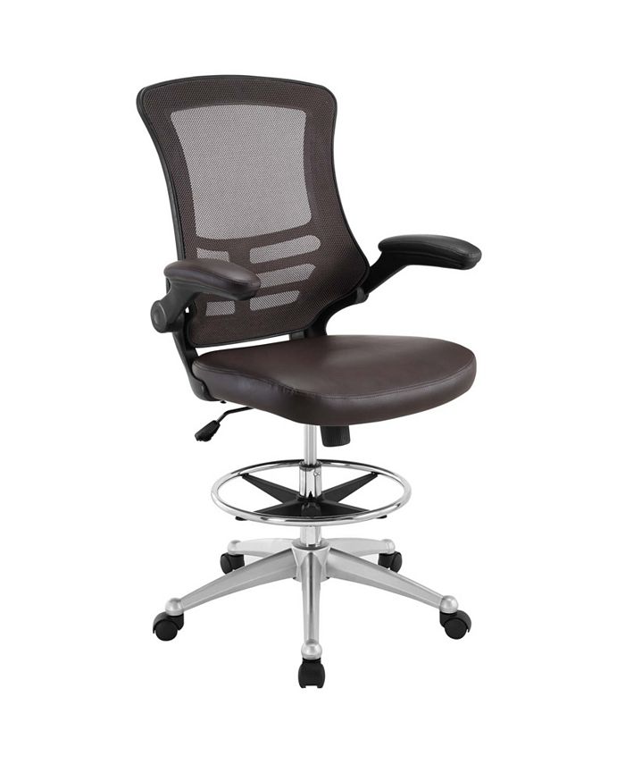 Modway Attainment Vinyl Drafting Chair - Macy's