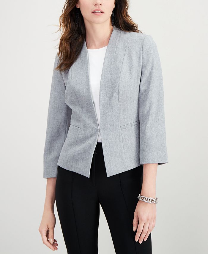 Kasper Crepe Flyaway Jacket - Macy's
