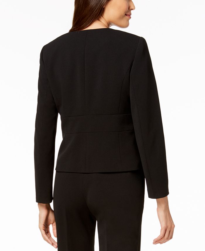Kasper Embellished-Waist Flyaway Jacket, Regular & Petite Sizes - Macy's