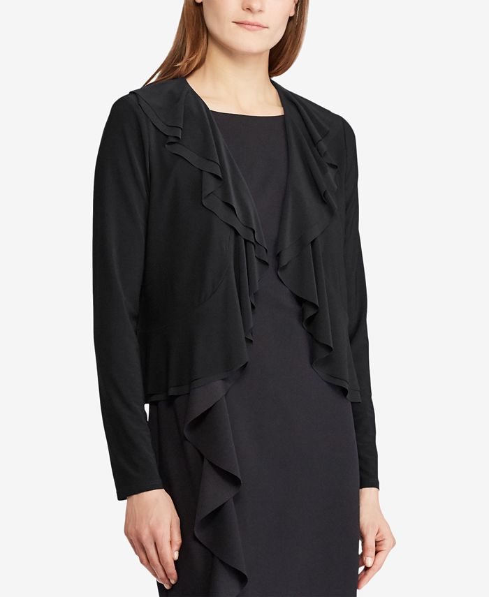 Lauren Ralph Lauren Ruffled Overlay Dress - Macy's