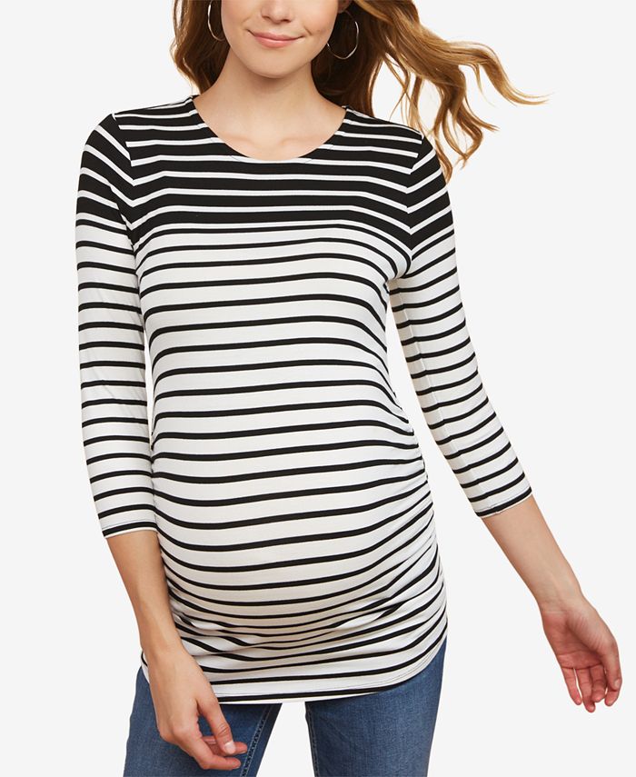 Jessica Simpson Maternity Ruched Jersey Top - Macy's