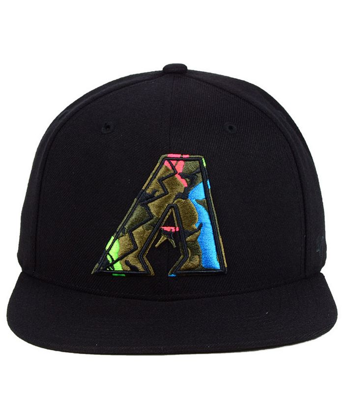 '47 Brand Arizona Diamondbacks Camfill Neon Snapback Cap - Macy's
