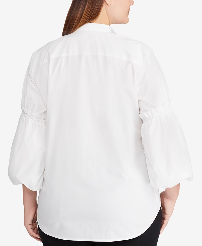 Lauren Ralph Lauren Plus Size Broadcloth Cotton Shirt Macys