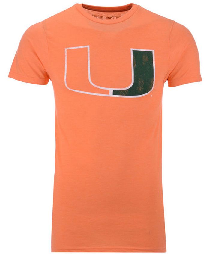 Retro Brand Men's Miami Hurricanes Alt Logo Dual Blend T-Shirt - Macy's
