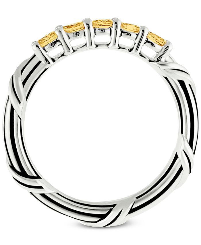 Peter Thomas Roth Yellow Sapphire Ring (5/8 ct. t.w.) in Sterling ...