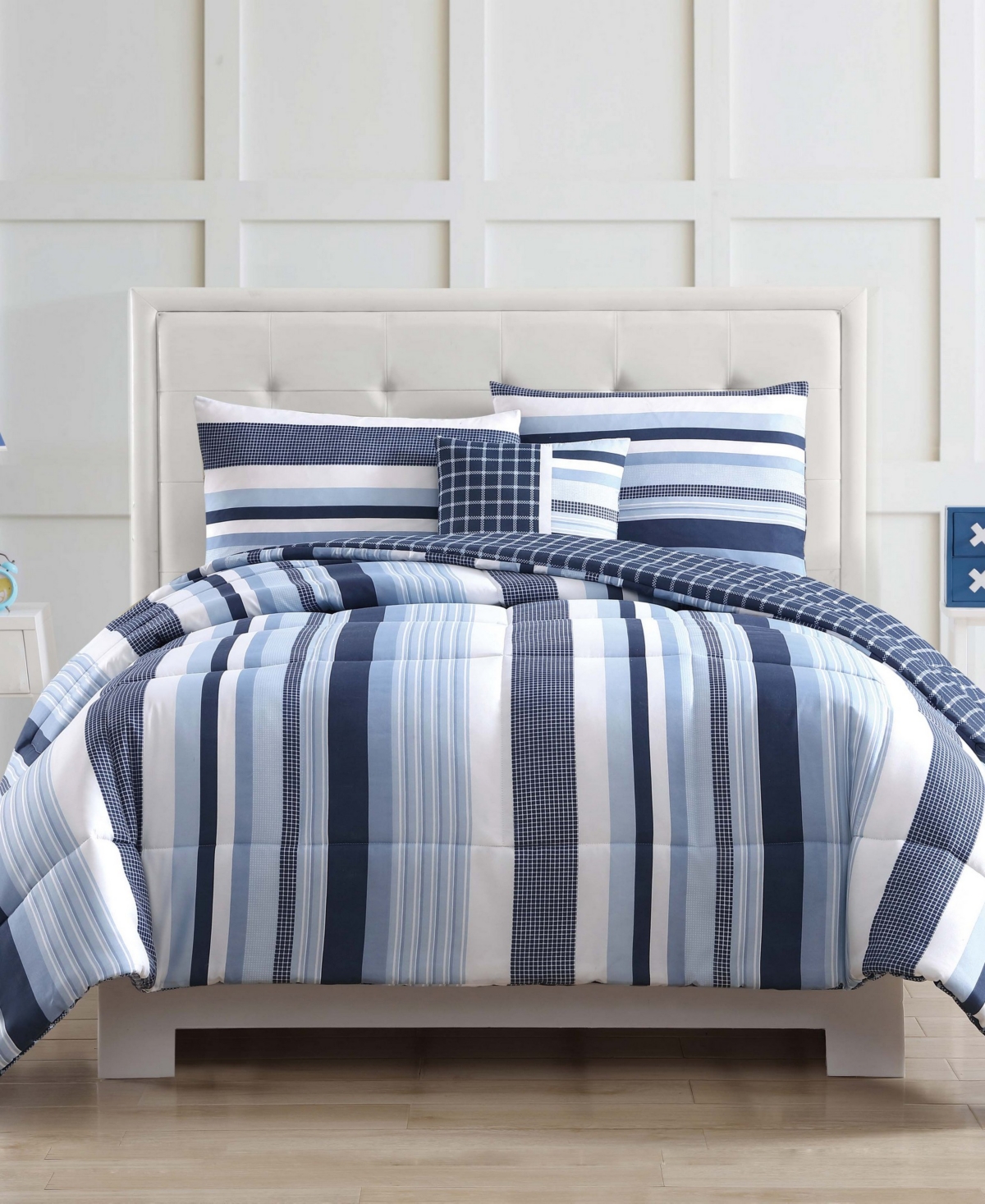 Click here for My World Kids Mason Stripe Comforter Set  Twin - B... prices